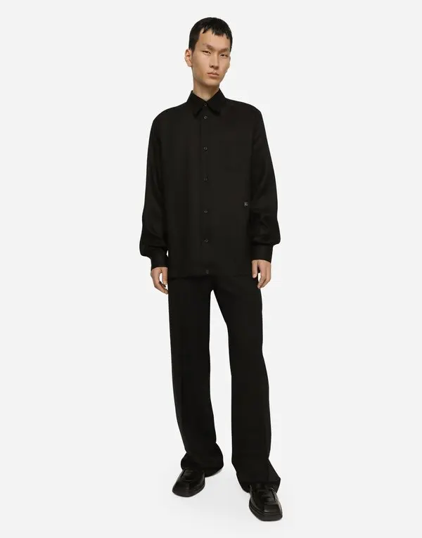 Dolce & Gabbana Camicia Shirts Linen - Black