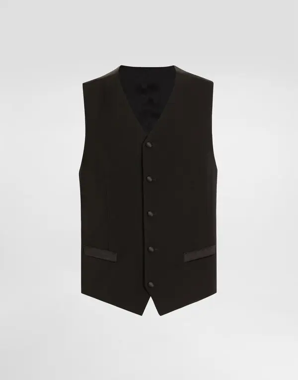 Dolce & Gabbana Wool And Silk Vest Suits And Blazers
