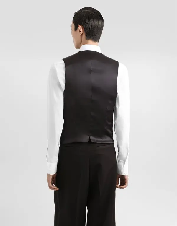 Dolce & Gabbana Wool And Silk Vest Suits And Blazers