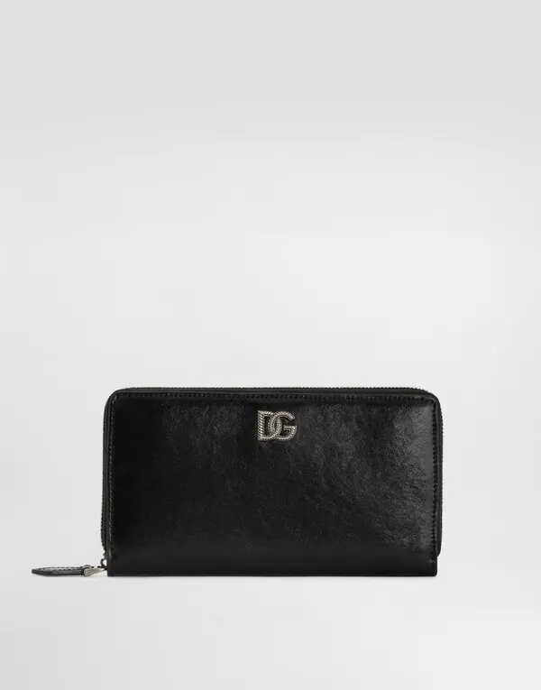 Dolce & Gabbana Tempesta Calfskin Wallet Wallets And Small Leather Goods - Black