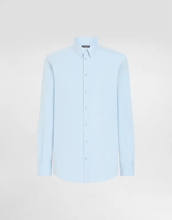 Dolce & Gabbana Camicia Shirts Light Blue Cotton