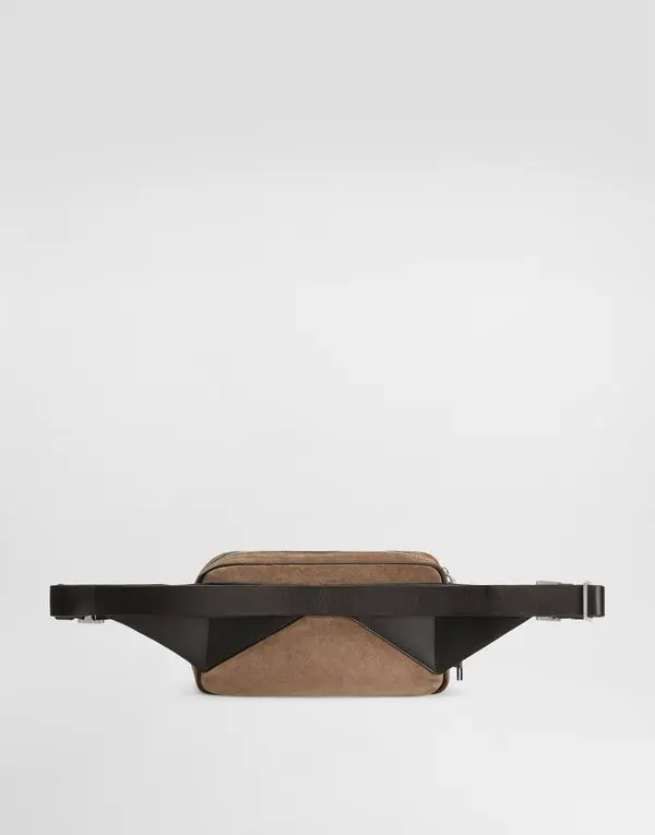 Dolce & Gabbana Belt Bag In Split And Calfskin - Multicolor