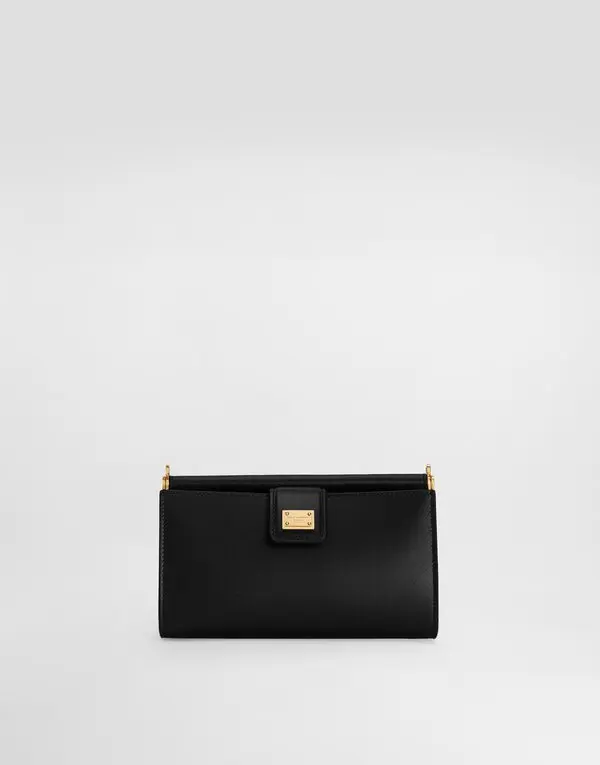 Dolce & Gabbana Plongé Calfskin Phone Bag Collection - Black