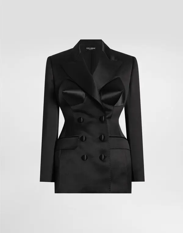 Dolce & Gabbana Double-breasted Duchess Jacket With Conical Cups Blazers