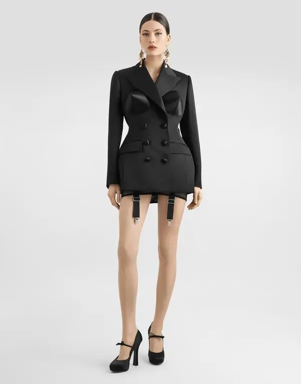 Dolce & Gabbana Double-breasted Duchess Jacket With Conical Cups Blazers