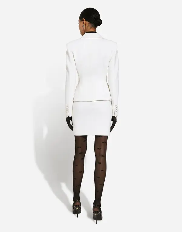 Dolce & Gabbana Straight-cut Wool Midi Skirt Skirts