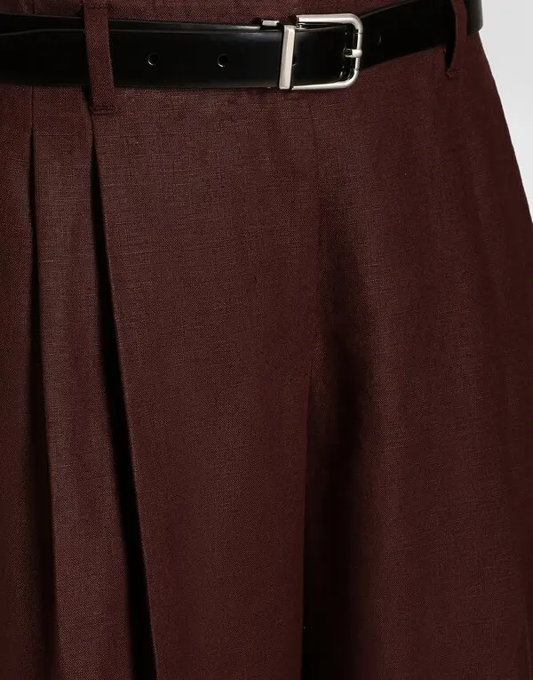 Dolce & Gabbana Tailored Linen Canvas Trousers