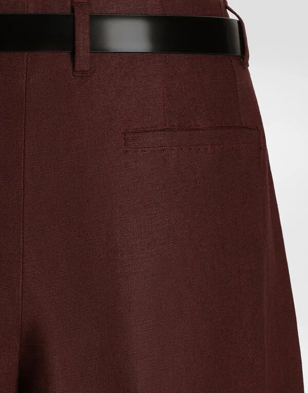 Dolce & Gabbana Tailored Linen Canvas Trousers