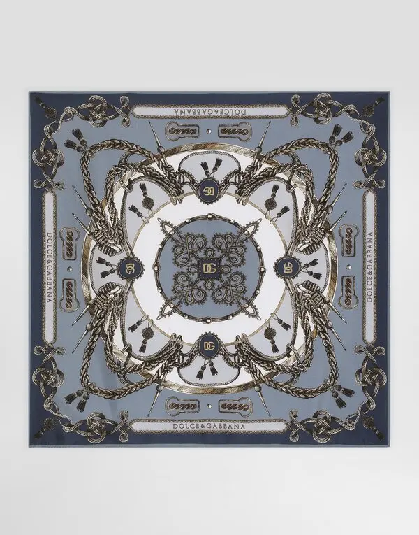 Dolce & Gabbana Cargo-print Silk Twill Scarf 70x70 Scarves And Silks - Multicolor