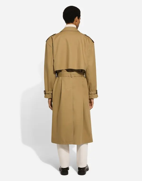 Dolce & Gabbana Double-breasted Cotton Trench Coat