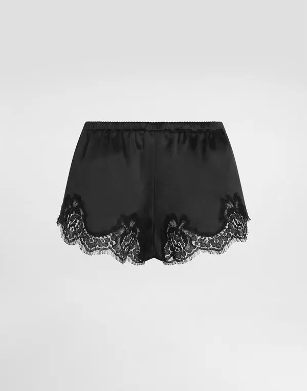 Dolce & Gabbana Shorts Underwear Silk - Black