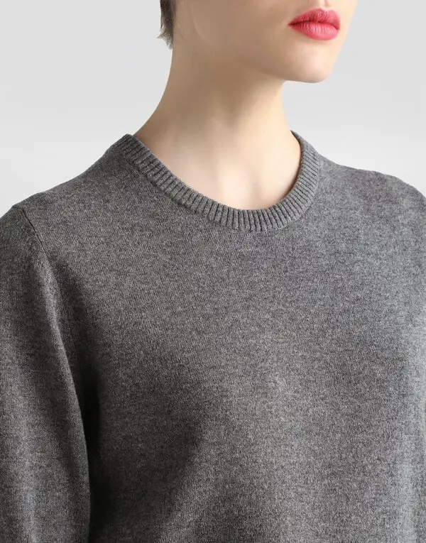 Dolce & Gabbana Cashmere Pullover Sweaters And Cardigans - Grey