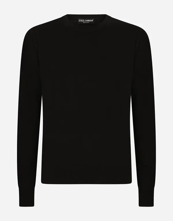 Dolce & Gabbana Pull Girocollo Sweaters And Cardigans - Black