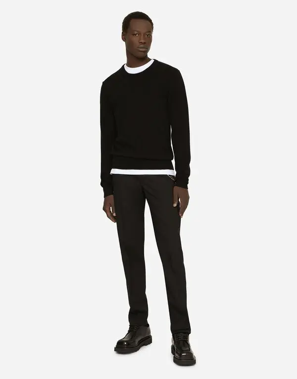 Dolce & Gabbana Pull Girocollo Sweaters And Cardigans - Black