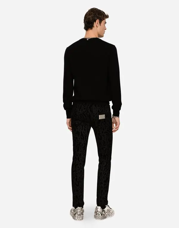 Dolce & Gabbana Pull Girocollo Sweaters And Cardigans - Black