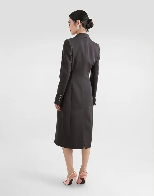 Dolce & Gabbana Double-breasted Wool Coat With Branded Buttons
