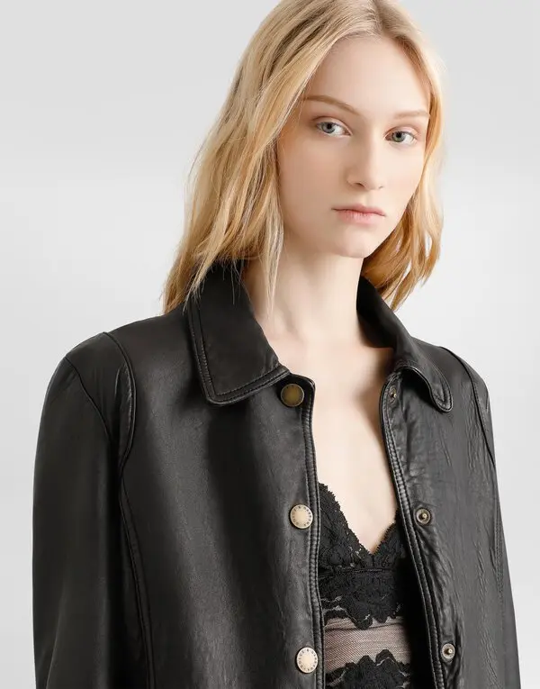 Dolce & Gabbana Vintage Lambskin Jacket Coats And Jackets
