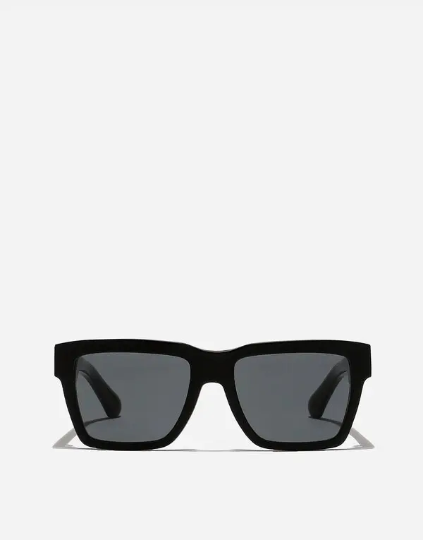 Dolce & Gabbana Mirror Logo Sunglasses Sunglasses Acetate - Black