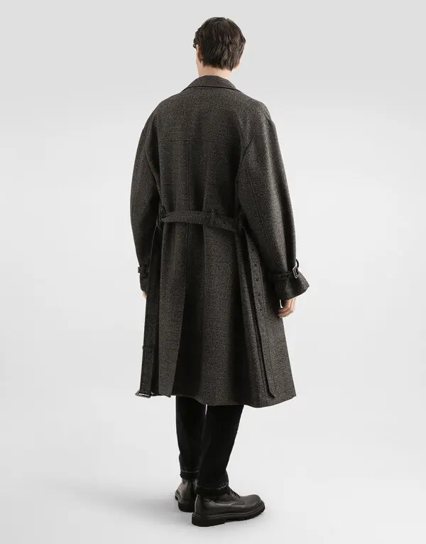 Dolce & Gabbana Double-breasted Wool Trench Coats And Jackets