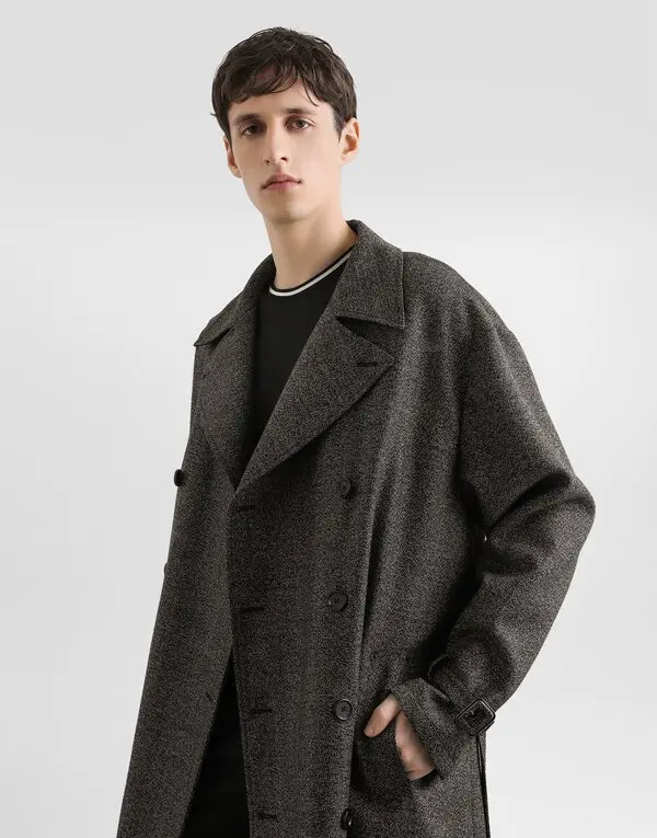 Dolce & Gabbana Double-breasted Wool Trench Coats And Jackets