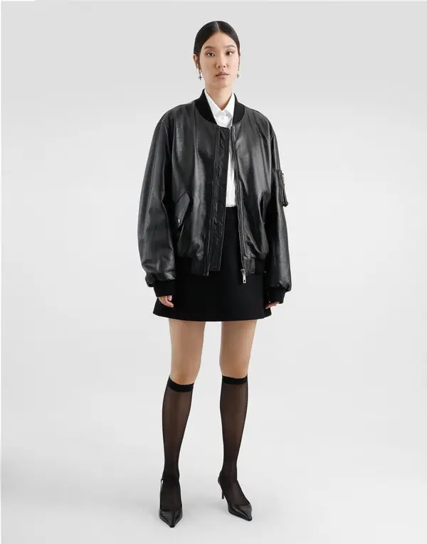 Dolce & Gabbana A-line Wool Crepe Miniskirt Skirts
