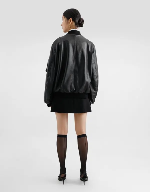 Dolce & Gabbana A-line Wool Crepe Miniskirt Skirts