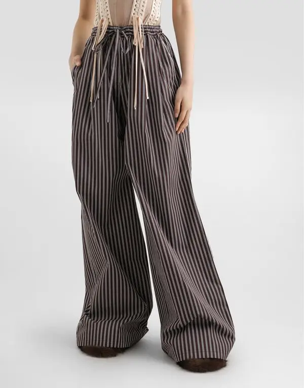 Dolce & Gabbana Striped Poplin Trousers