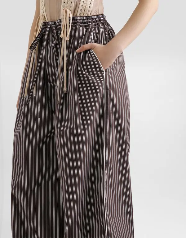 Dolce & Gabbana Striped Poplin Trousers