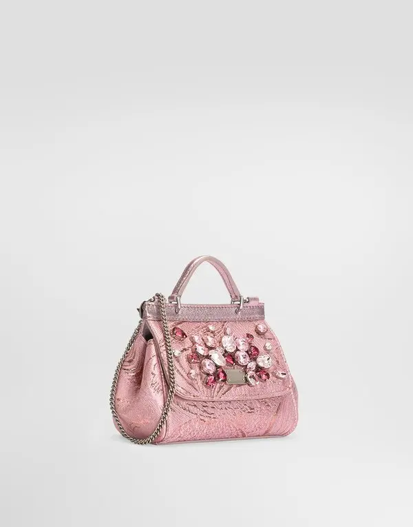 Dolce & Gabbana Sicily Handbag In Brocade Accessories