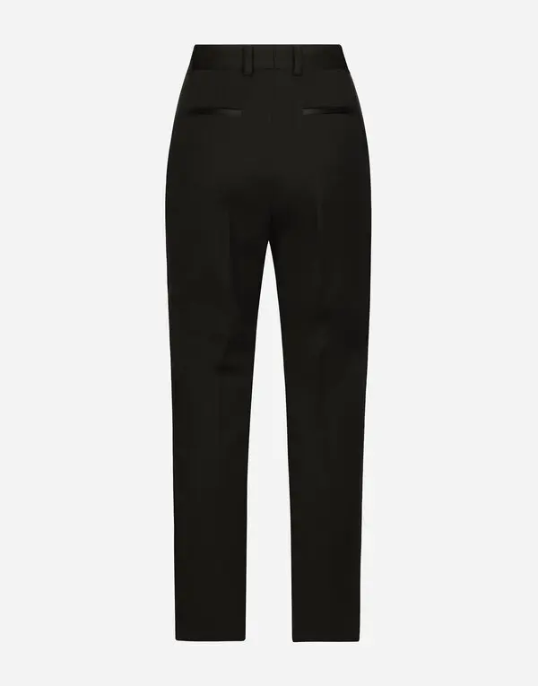 Dolce & Gabbana High-waisted Wool Gabardine Cigarette Pants Pants And Shorts