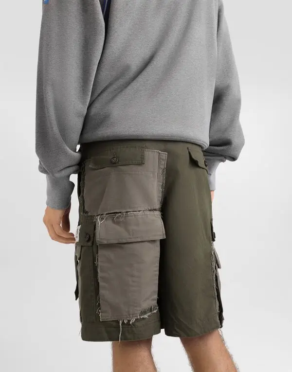 Dolce & Gabbana Treated Cotton Bermuda Shorts