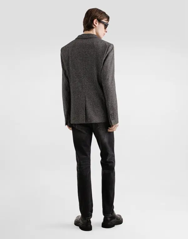 Dolce & Gabbana Cashmere Polo Shirt Sweaters And Cardigans Gray