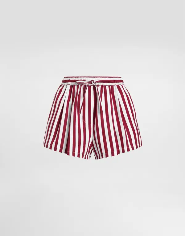 Dolce & Gabbana Striped Poplin Culottes Shorts Pants And Shorts Multi-colored - Multicolor