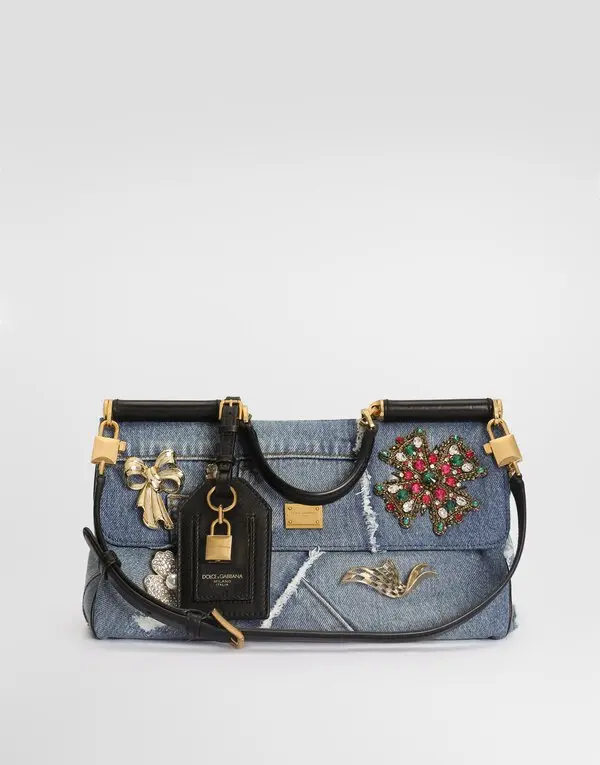 Dolce & Gabbana My Sicily Denim Handbag Multi-colored