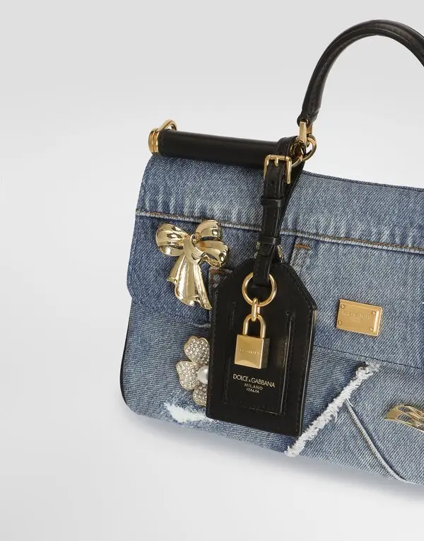 Dolce & Gabbana My Sicily Denim Handbag Multi-colored