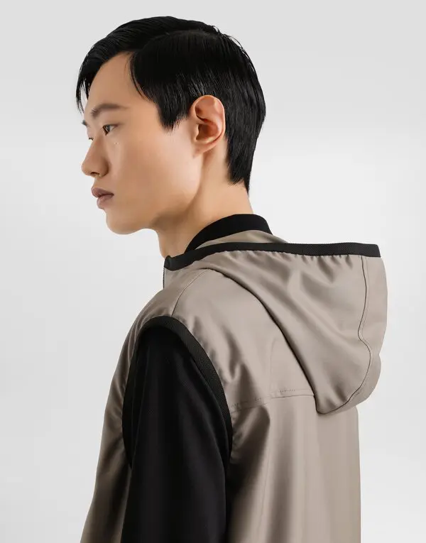 Dolce & Gabbana Wool Canvas Hooded Gilet
