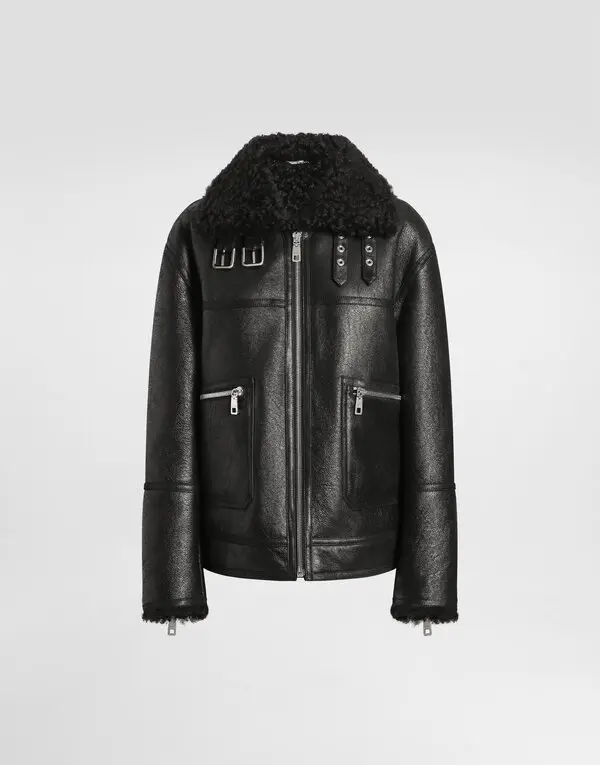 Dolce & Gabbana Shearling Jacket Coats And Jackets