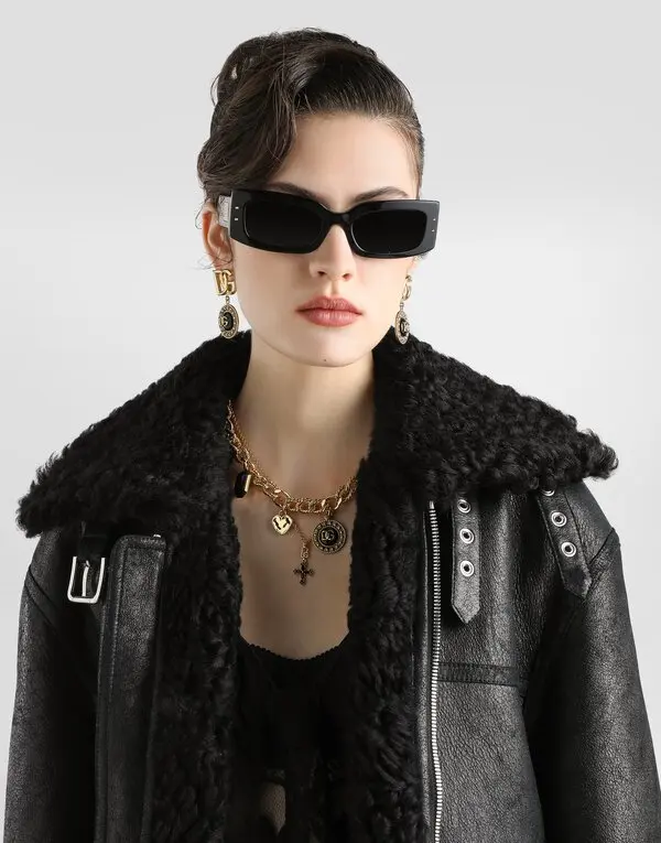 Dolce & Gabbana Shearling Jacket Coats And Jackets