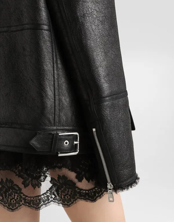 Dolce & Gabbana Shearling Jacket Coats And Jackets