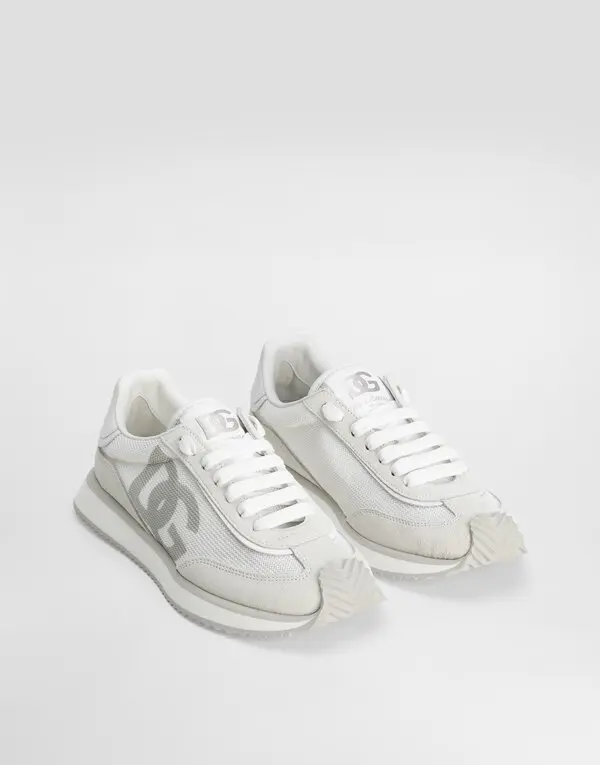 Dolce & Gabbana Mixed-material Dg Cushion Sneakers Sneakers - White