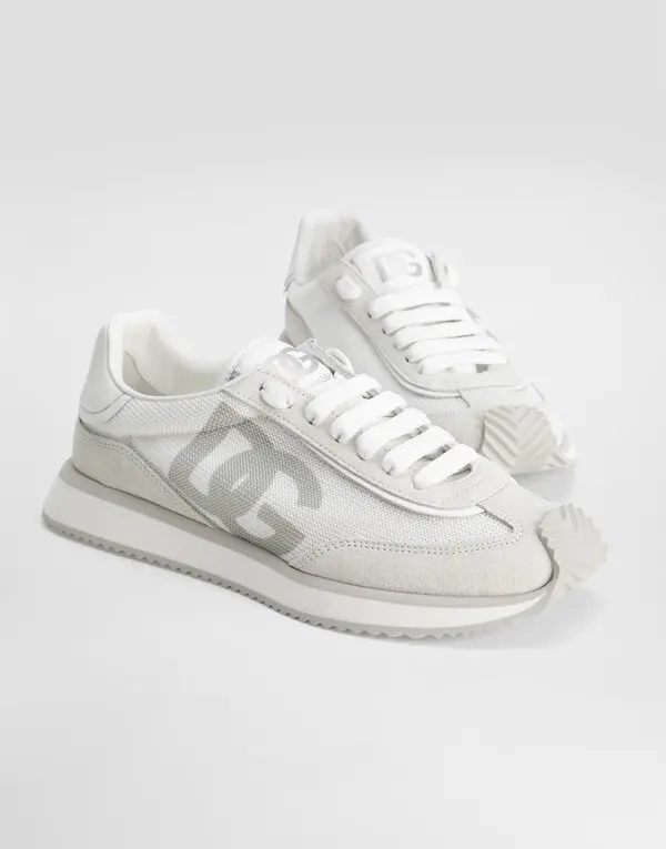 Dolce & Gabbana Mixed-material Dg Cushion Sneakers Sneakers - White
