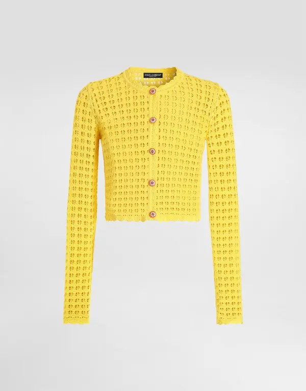 Dolce & Gabbana Crochet Cardigan Sweaters And Cardigans