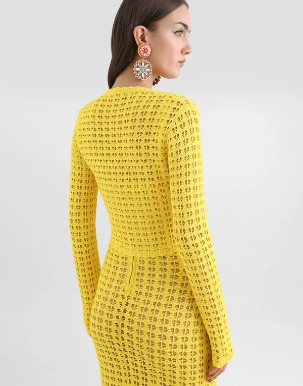 Dolce & Gabbana Crochet Cardigan Sweaters And Cardigans