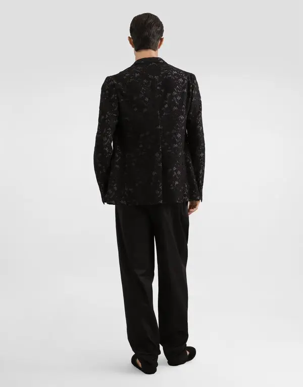 Dolce & Gabbana Double-breasted Lace Jacket Suits And Blazers Multi-colored