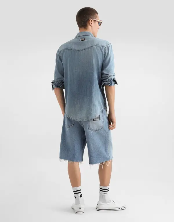 Dolce & Gabbana Denim Shirt Denim Multi-colored