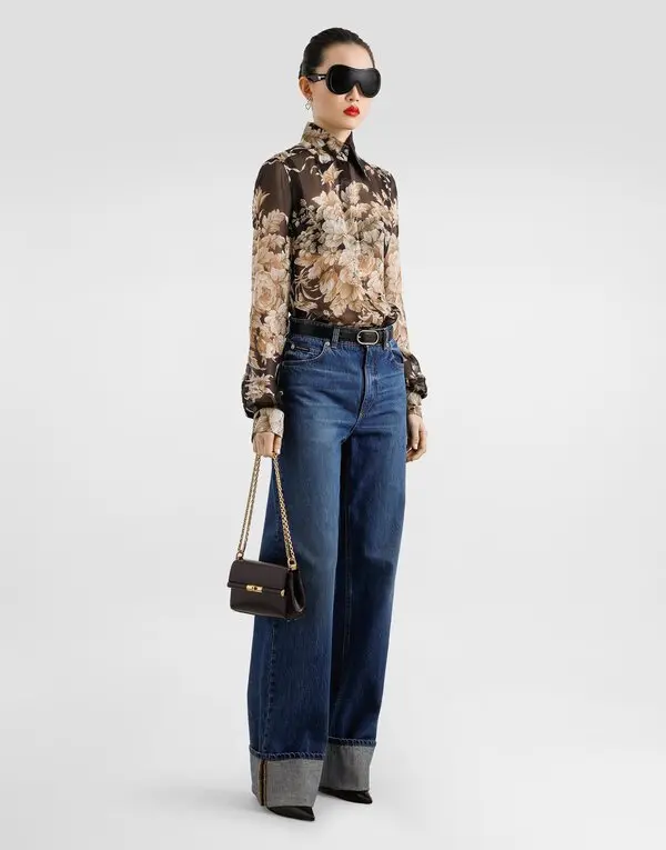 Dolce & Gabbana Rose- Chiffon Shirt