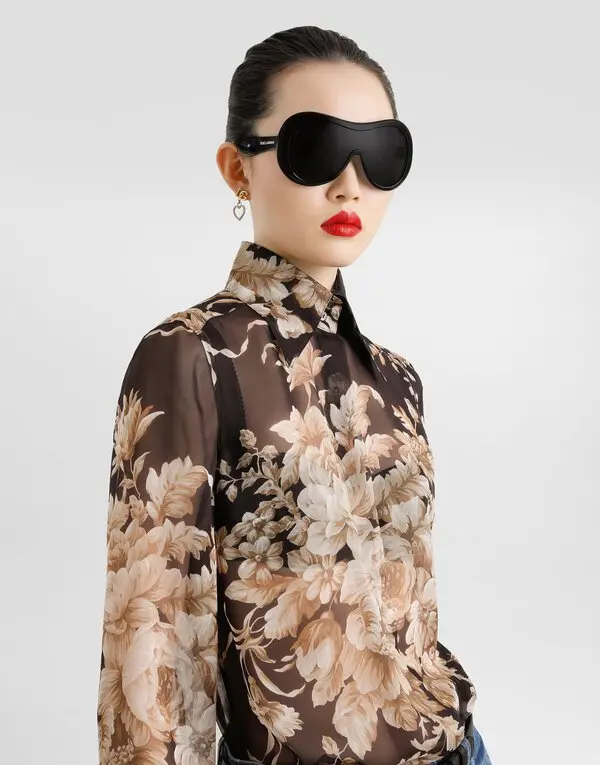 Dolce & Gabbana Rose- Chiffon Shirt