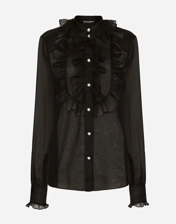 Dolce & Gabbana Camicia Shirts And Tops - Black