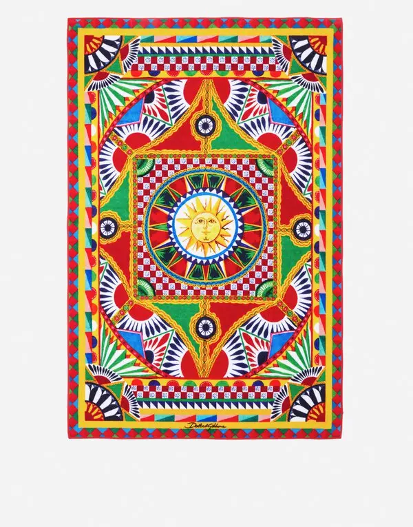 Dolce & Gabbana Terry Cotton Bath Towel Bath Towels - Multicolor
