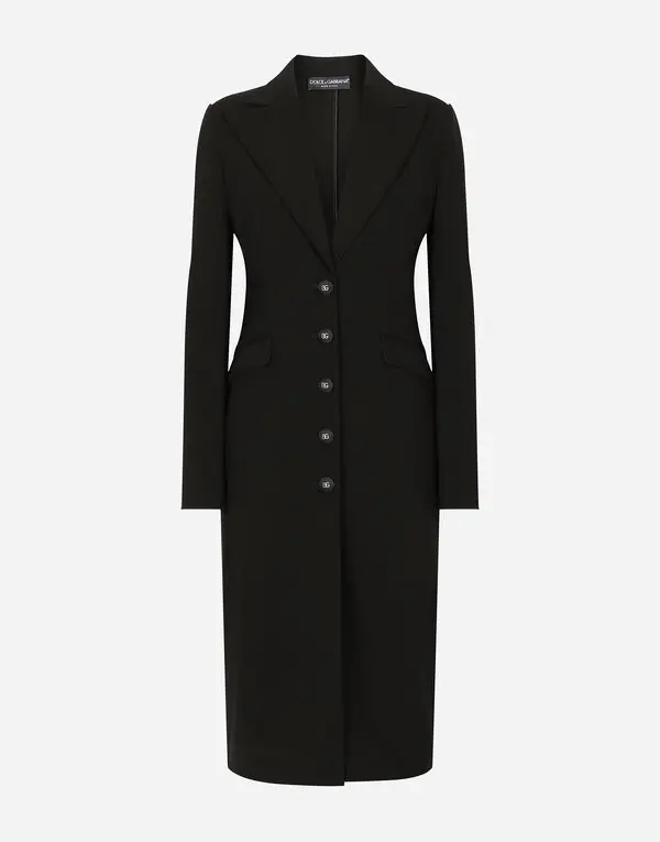 Dolce & Gabbana Jersey Milano Rib Coat Dresses Viscose